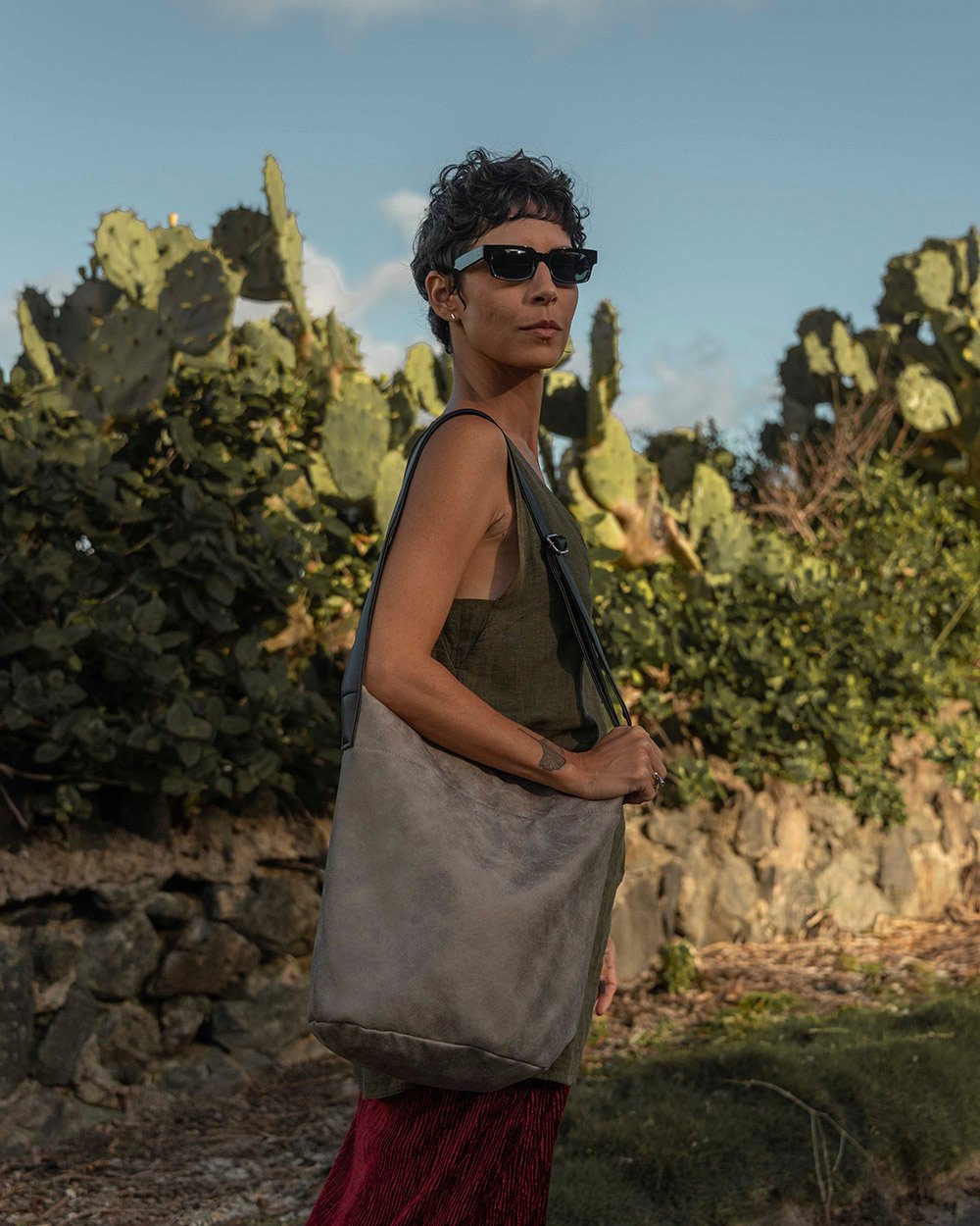 Bolsa Manga Gris - Candida Specht Ateliê